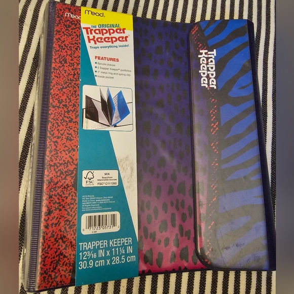 Mead | Office | Nwt Original Retro Trapper Keeper Binder | Poshmark